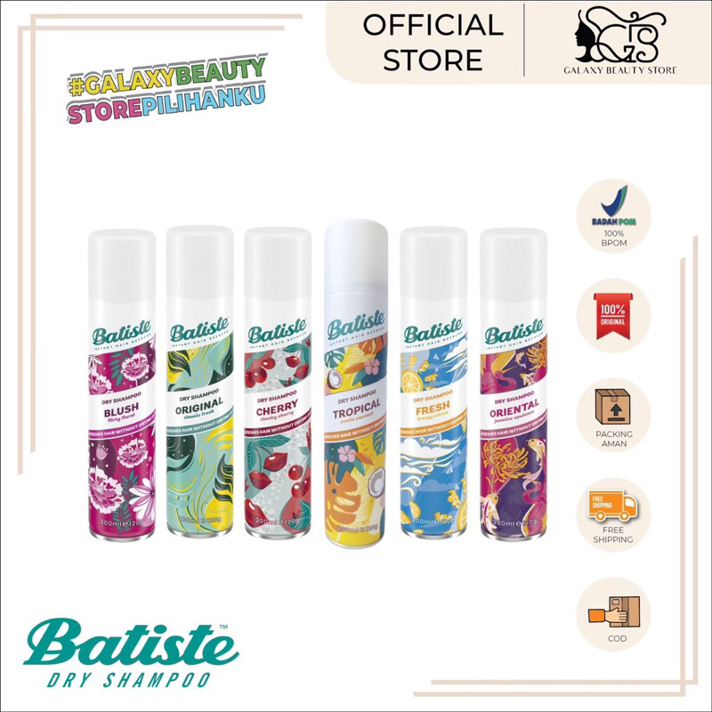 Jual BATISTE DRY SHAMPOO 200ML - Batiste Shampoo Spray Original ...