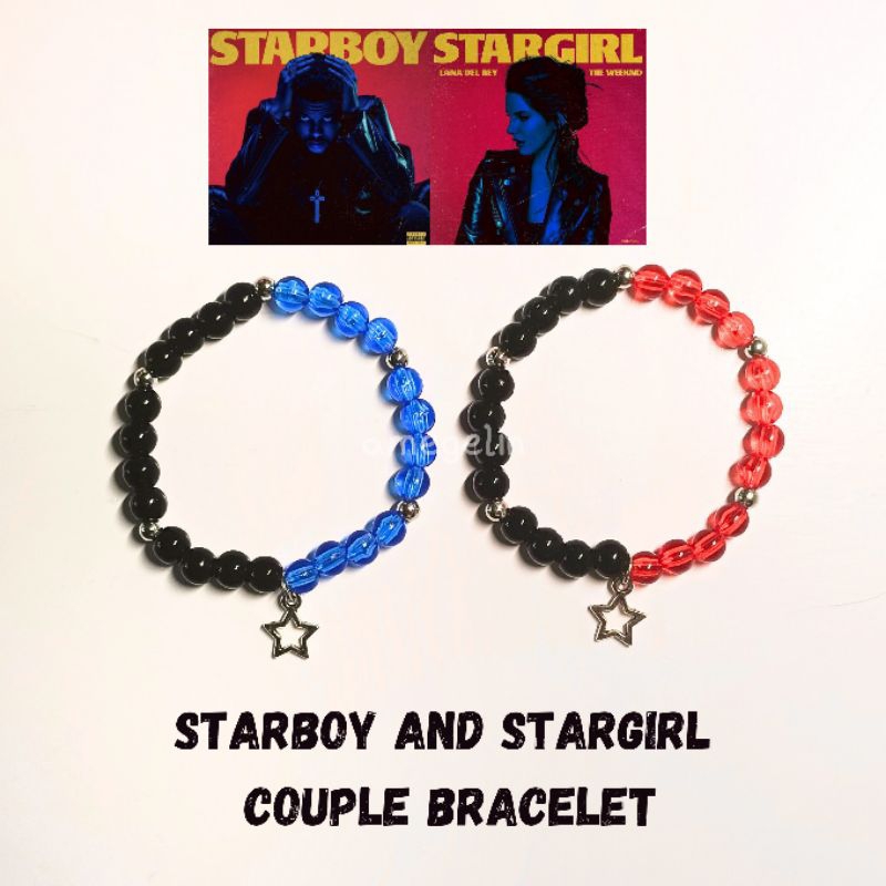 Jual starboy and stargirl beads bracelet by amegelin | gelang couple ...