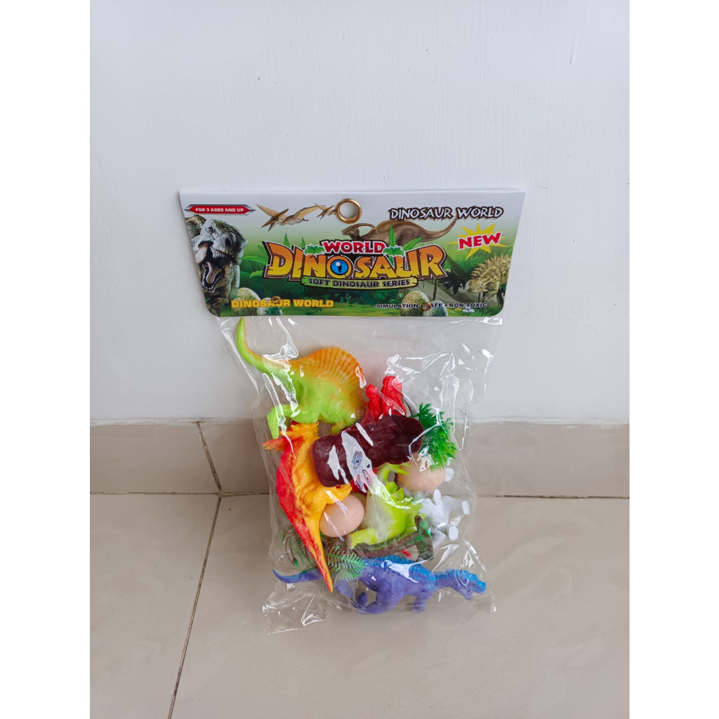 Jual Mainan Dinosaurus Figuran untuk Anak World Dinosaur | Shopee Indonesia