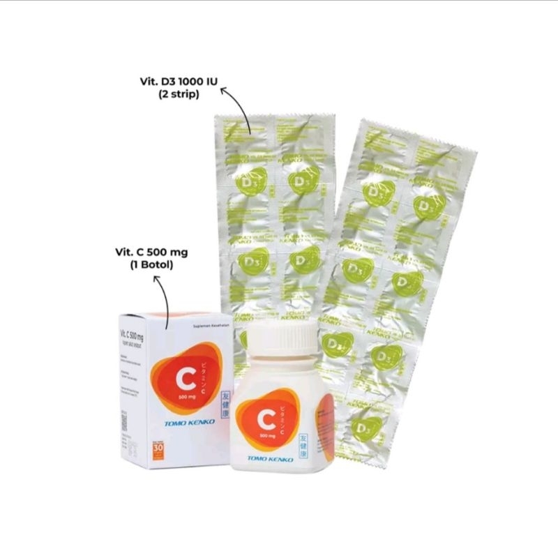 Jual TOMO KENKO VITAMIN D3 1000IU Vit.D3 1000 IU Vitamin Tulang Otot ...