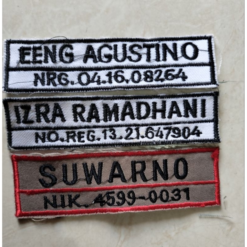 Jual BORDER NAMA SATPAM SUSUN/TUNGGAL | Shopee Indonesia