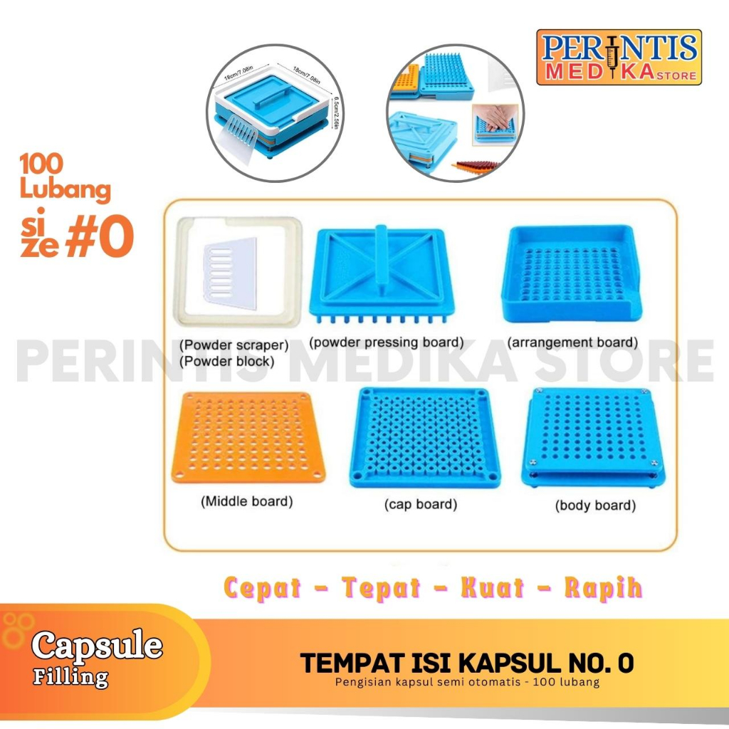 Jual Tempat Isi Kapsul No 0 - Semi Otomatis l Alat Pengisi Kapsul ...