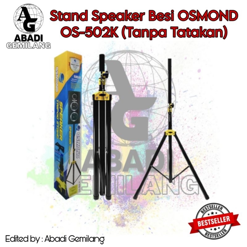 Jual Stand Speaker Besi OSMOND OS-502K (Tanpa Tatakan) / Stand Speaker Besi Osmond | Shopee ...