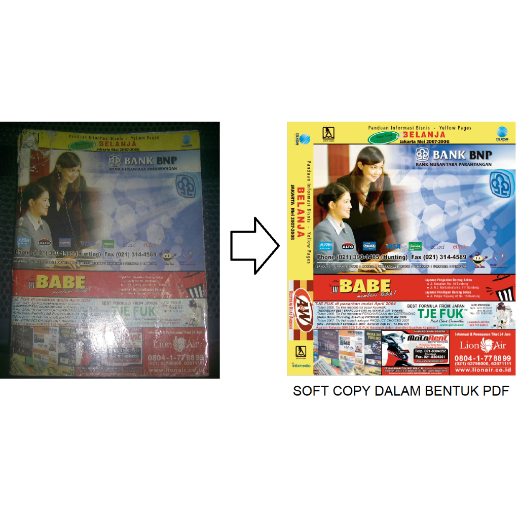 Jual Buku telepon Yellow Pages (file PDF, soft copy) JAKARTA, SURABAYA ...