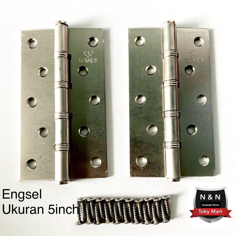 Jual engsel pintu kayu 5inch dan 4inch | Engsel Jendela 3inch | Shopee ...