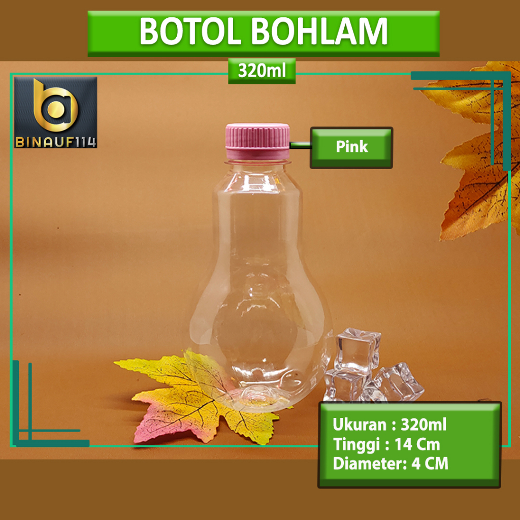 Jual Botol Bohlam 320ML Binauf114 (Grosir) | Shopee Indonesia