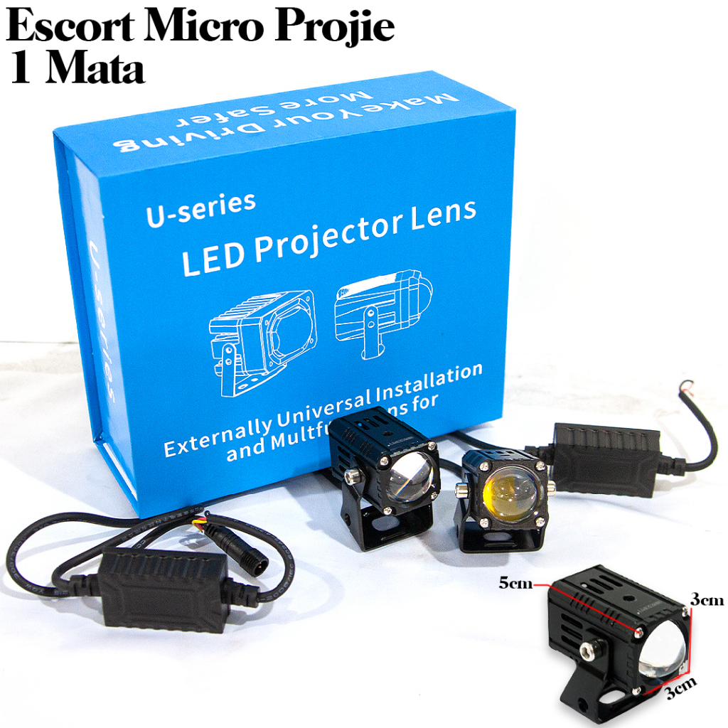 Jual X1 LED Mini Projie 1 Mata Mini Laser U-Series/Micro Projie 1 Lens ...