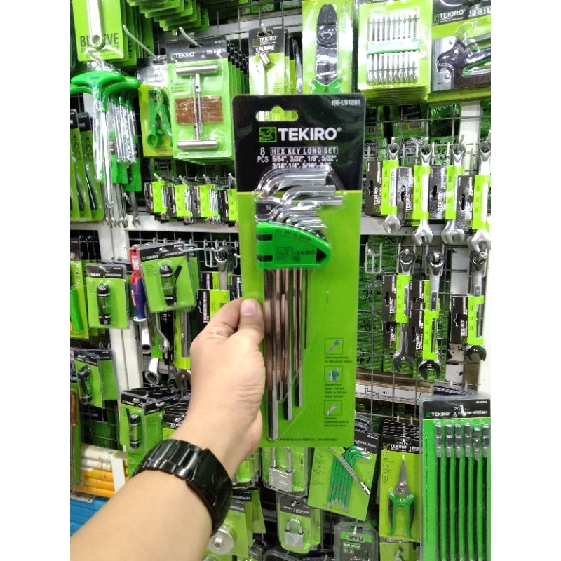 Jual KUNCI L TEKIRO INCHI SET 8 PCS | Shopee Indonesia