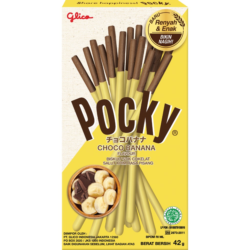 Jual Glico Pocky Biskuit Stik Choco Banana 42 gr | Shopee Indonesia