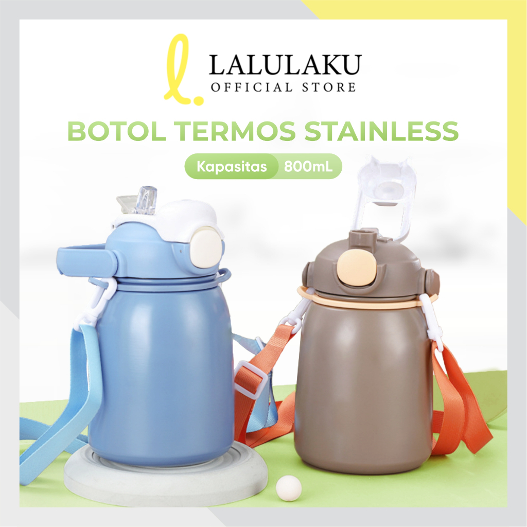 Jual Botol Minum Termos Stainless Steel 800ml Vacuum Flask Botol Air ...