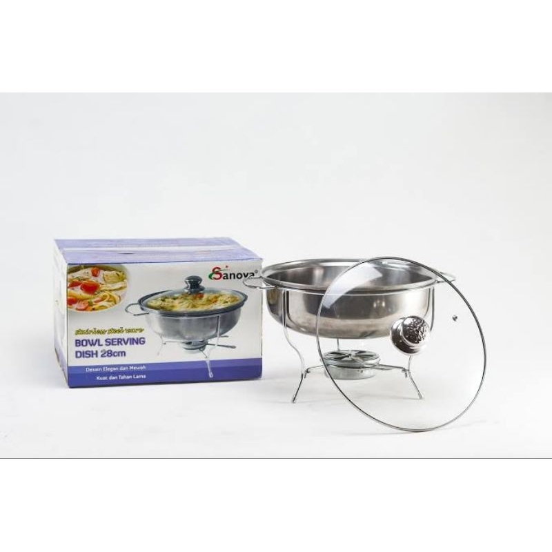 Jual Sanoya Round Chafing Dish Bowl Serving Food Prasmanan Bulat ...