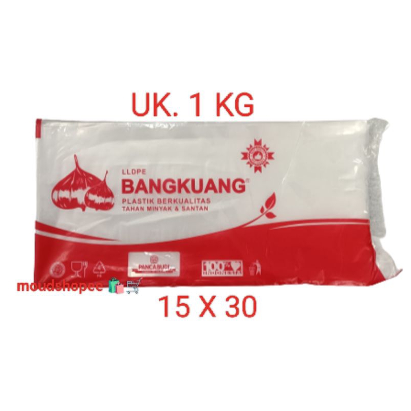 Jual PLASTIK KILOAN MERK BANGKUANG 1 KG / PLASTIK BENING 1 KG | Shopee ...