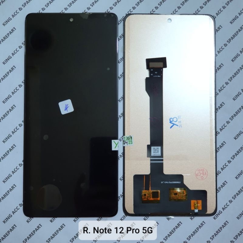 Jual LCD TOUCHSCREEN XIAOMI REDMI NOTE 12 PRO 5G / NOTE 12 TURBO / POCO F5 5G BLACK INCELL ...