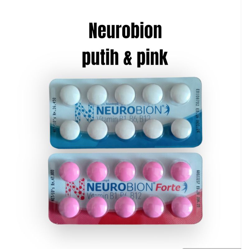 Jual Neurobion Forte Pink | Neurobion Putih (1 strip @ 10 tablet ...