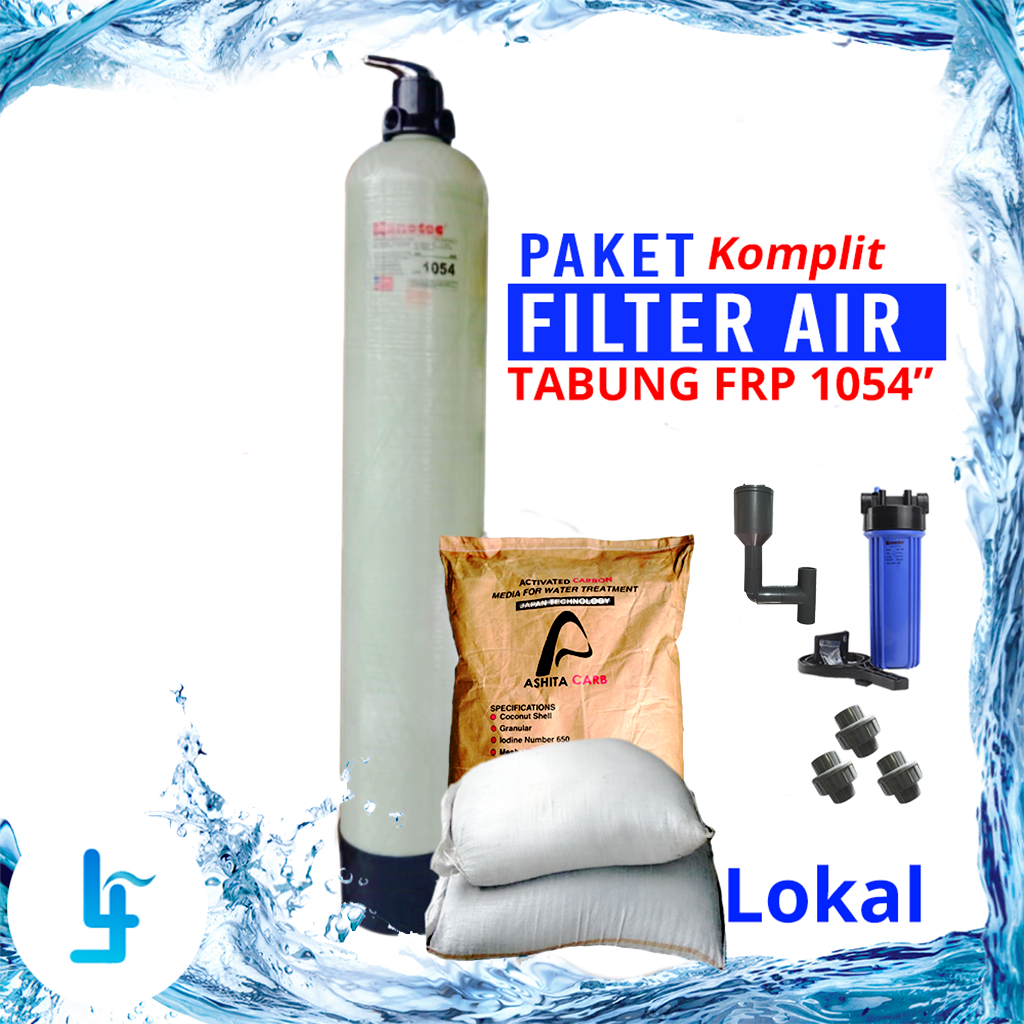 Jual Paket Komplit Tabung Filter Kran Penjernih Air 1054 Inch Media ...