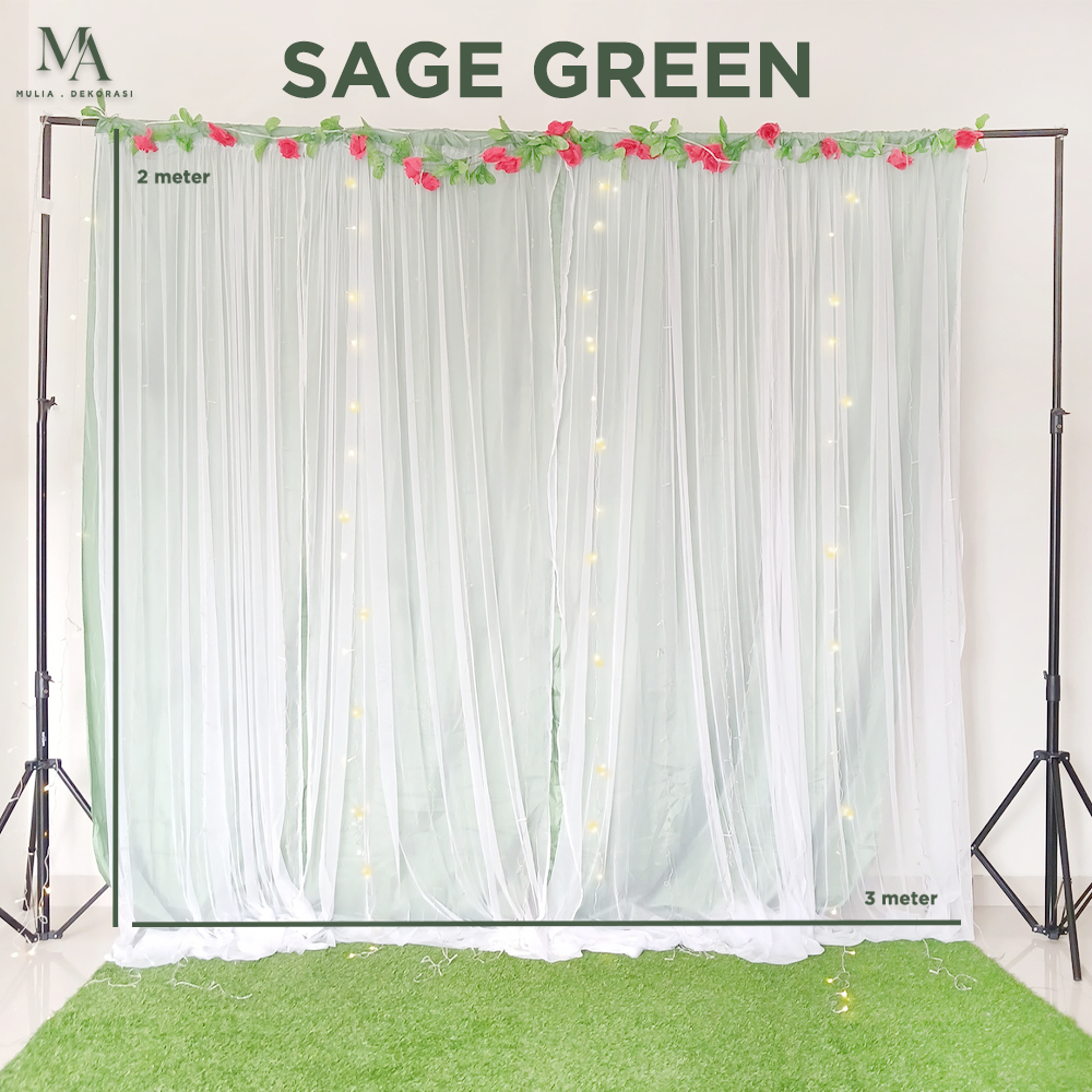 Jual Kain Dekorasi Backdrop Tiang Abutai Tile Sudah Dijahit Menjadi ...