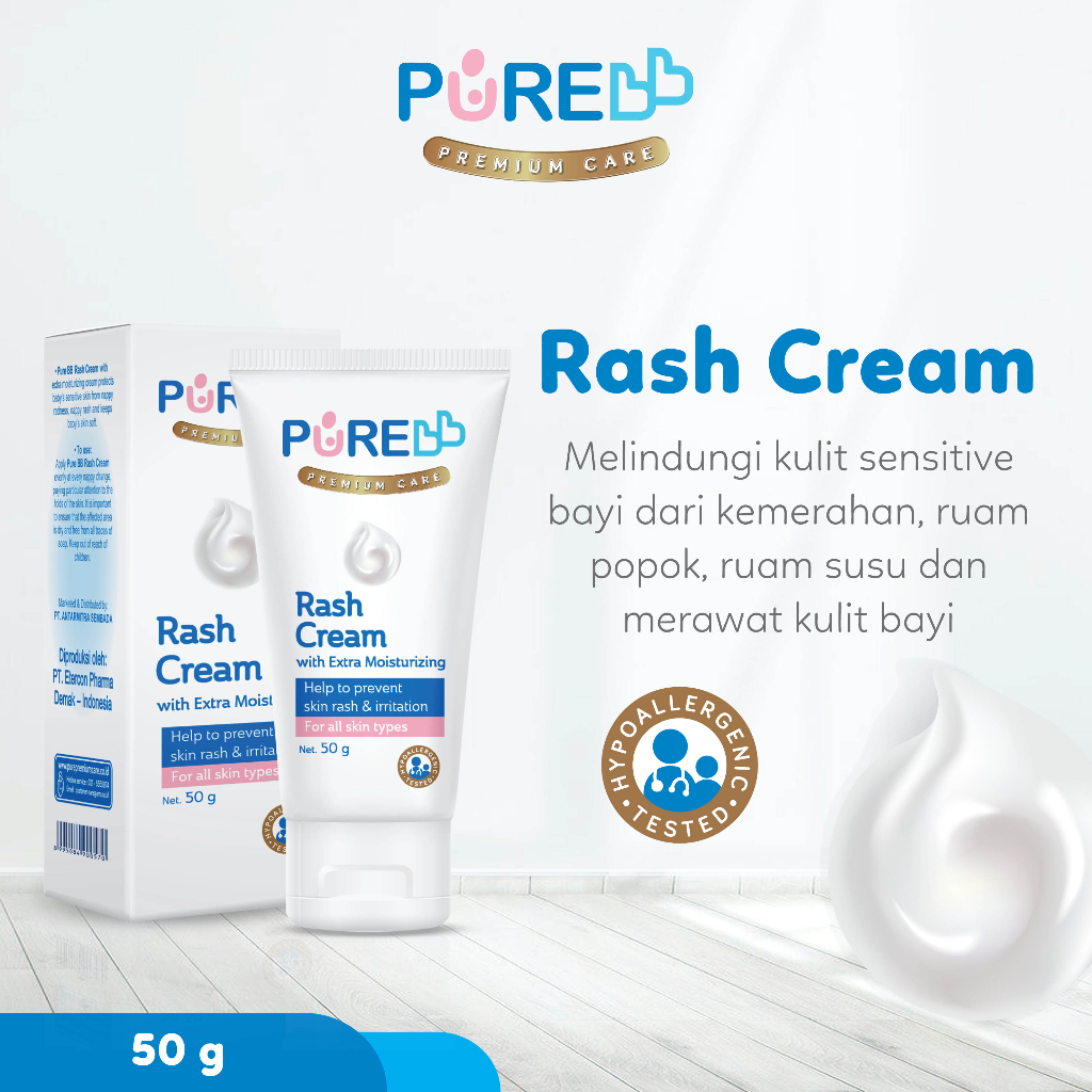 Jual Purebb Rash Cream 50 gr /cream ruam kulit | Shopee Indonesia