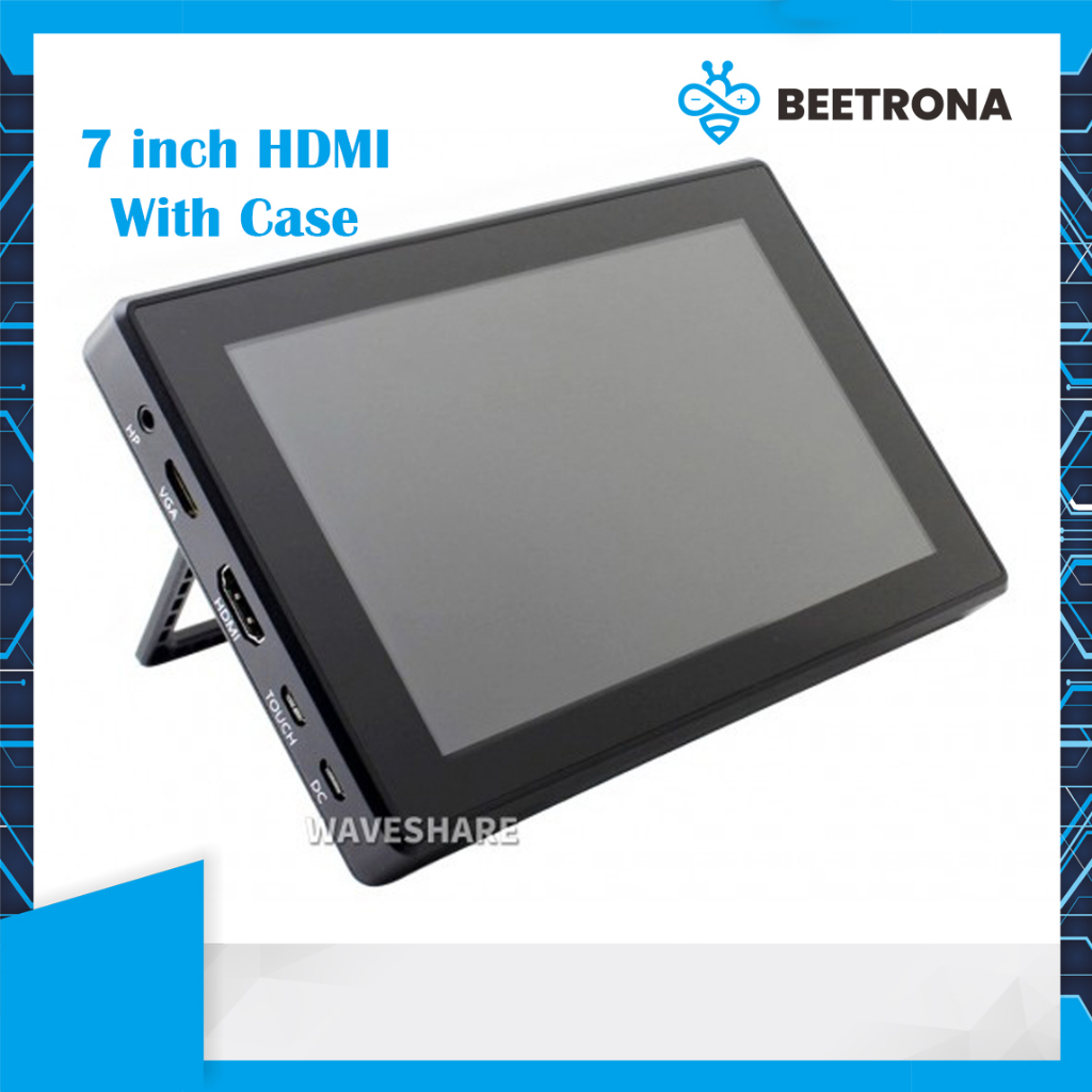 Jual LCD 7 inch Capacitive Touch with Case 7" HDMI Waveshare Raspberry ...