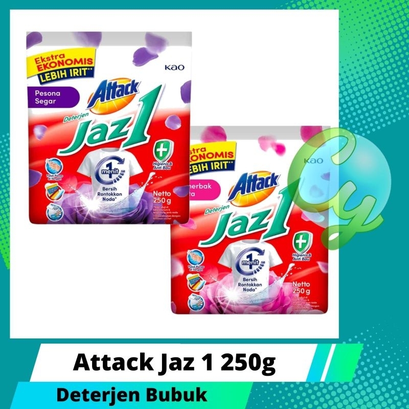 Jual Attack Jaz 1 Deterjen Bubuk 200g/250g | Shopee Indonesia