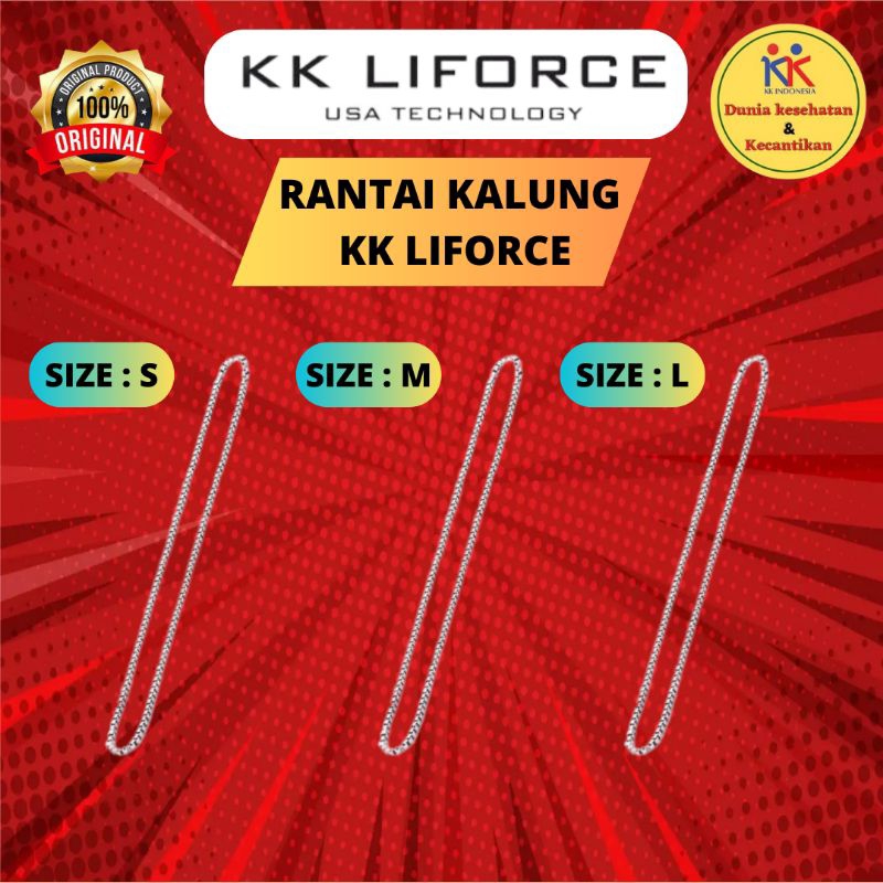 Jual Rantai Kalung Chain KK Liforce Stainless Steel Anti Karat ...
