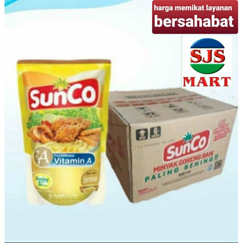 Jual SUNCO Minyak Goreng 2 L / 1 dus isi 6 pouch | Shopee Indonesia
