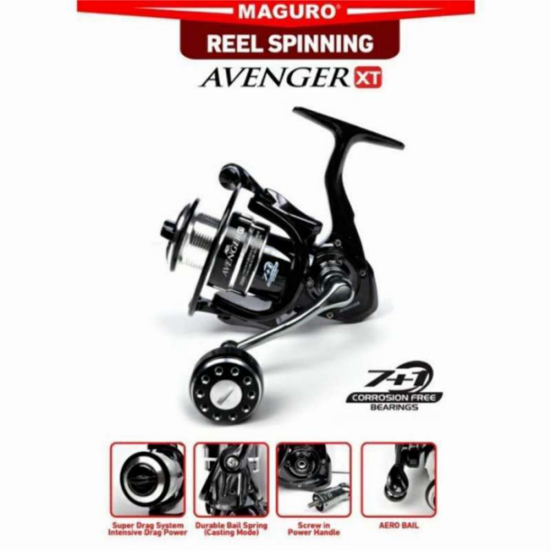 Jual Reel Spinning Maguro XT Series Avenger XT 7+1 Ball Bearings Pilih Ukuran | Shopee Indonesia
