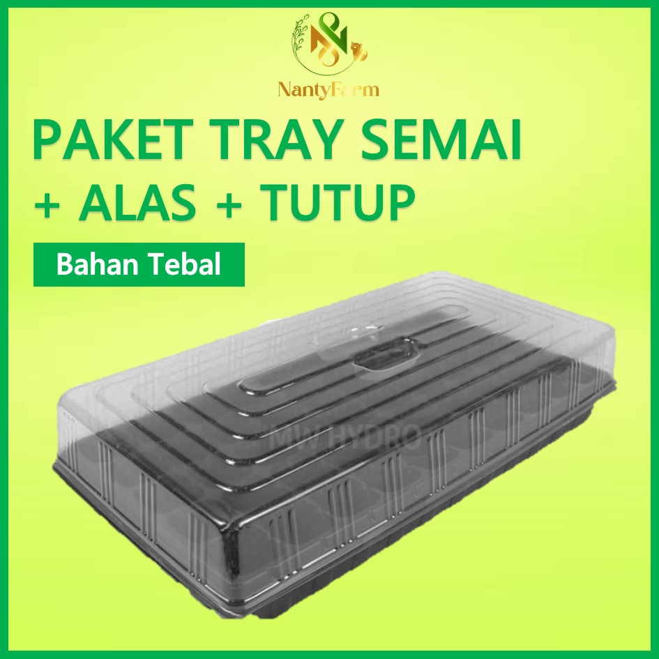 Jual Paket Tray Semai Alas Tray Cover Tutup Tray Semai - Tray Semai ...