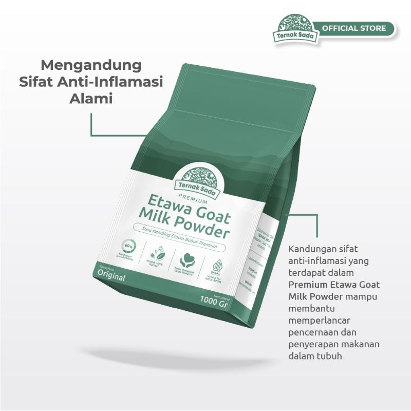 Jual Ternak Sada - Premium Susu Kambing Etawa Murni Bubuk 500 gr Pure ...