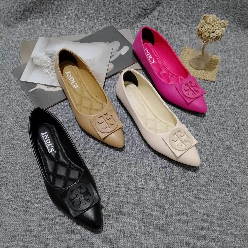 Jual Sepatu Flatshoes Wanita Kekinian Terbaru NESANH - RISMA | Shopee ...
