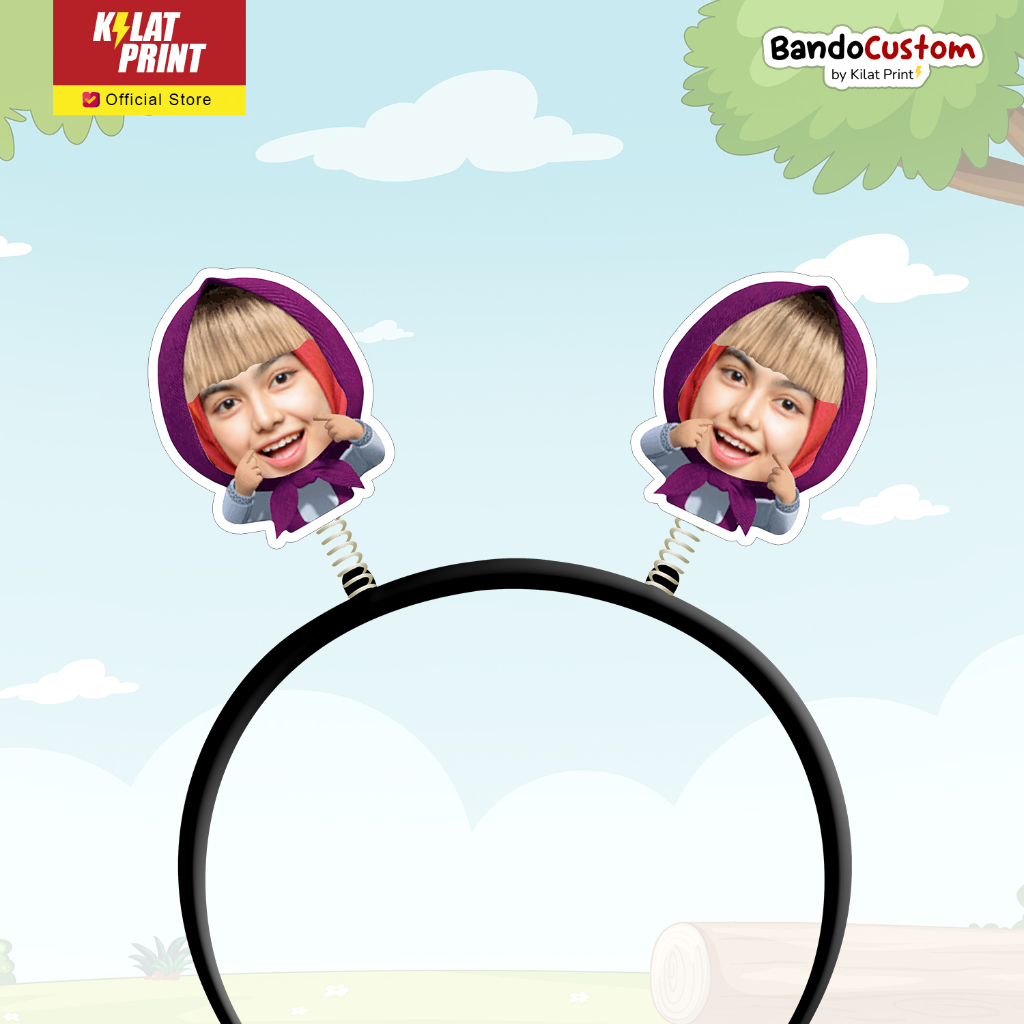 Jual Custom Bando Muka Per Tuing Wisuda Ulang Tahun Happy Birthday Ala ...