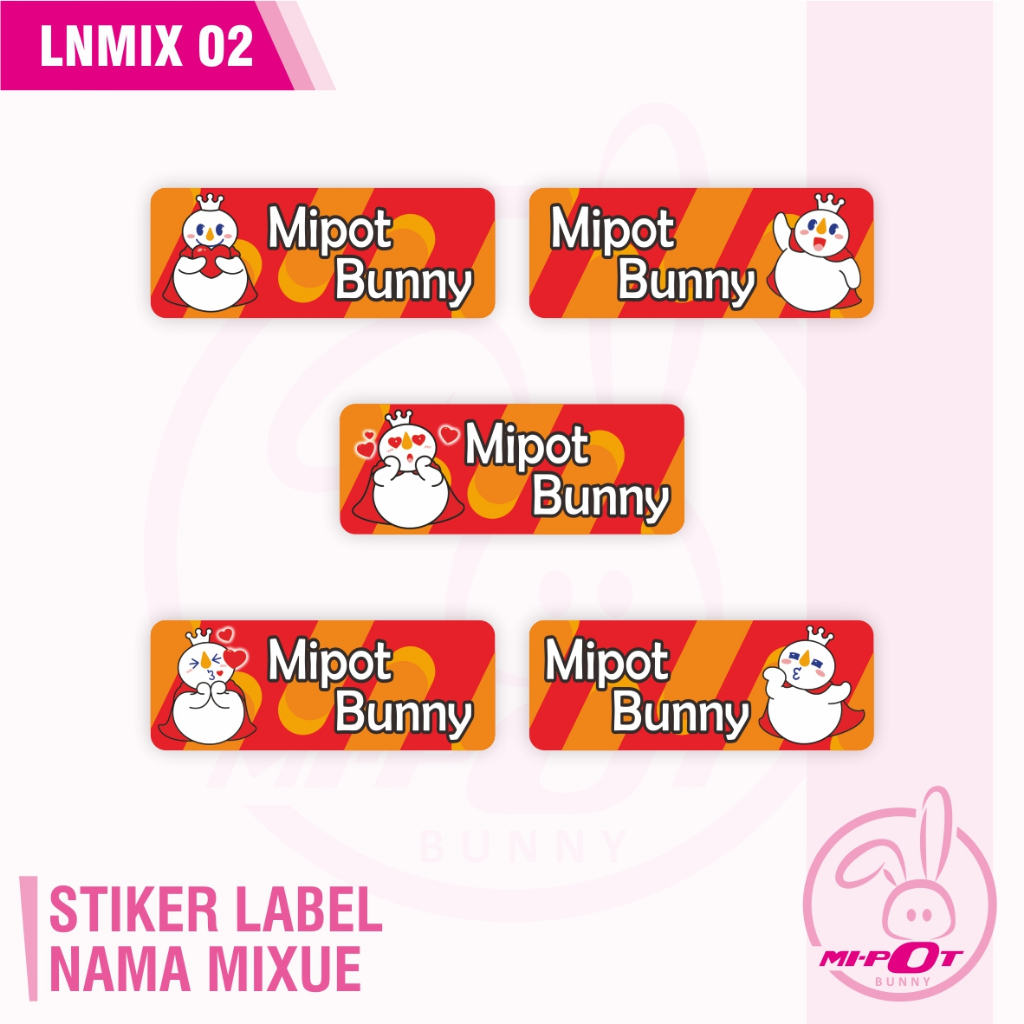 Jual STIKER LABEL NAMA - MIXUE 02 | Shopee Indonesia