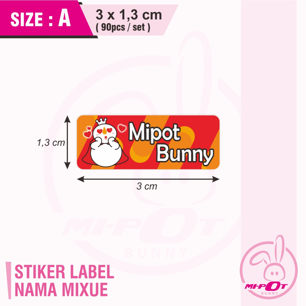 Jual STIKER LABEL NAMA - MIXUE 02 | Shopee Indonesia