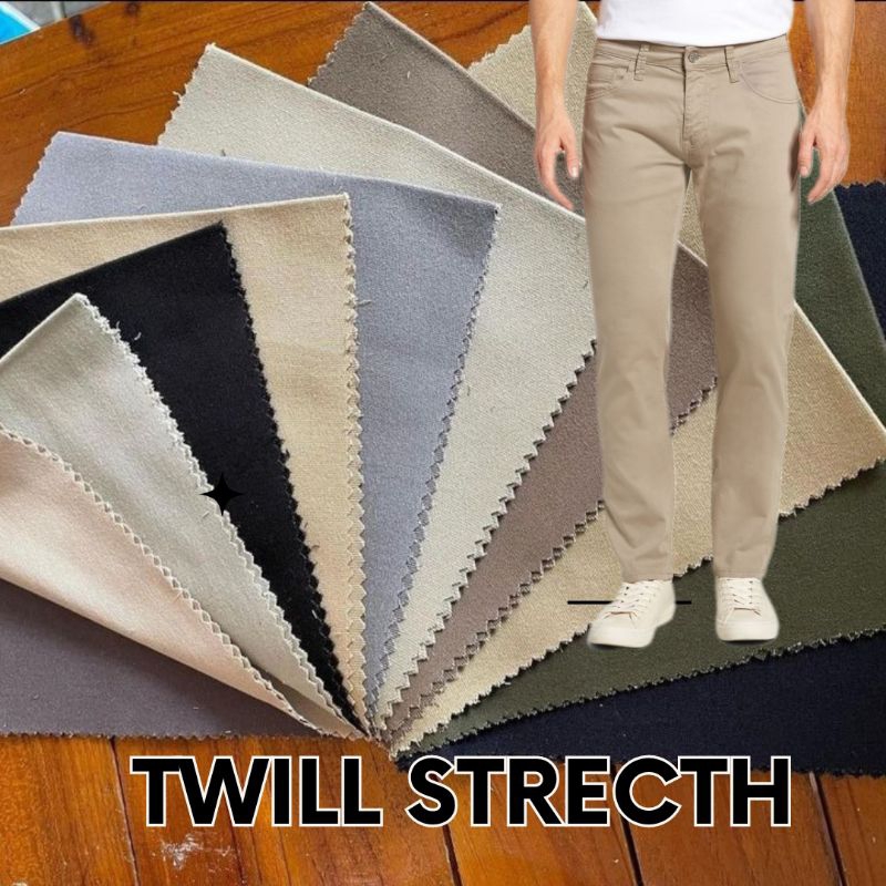 Jual Bahan Kain Chinos Strecth Kain Katun Twill Strecth Bahan Chino ...
