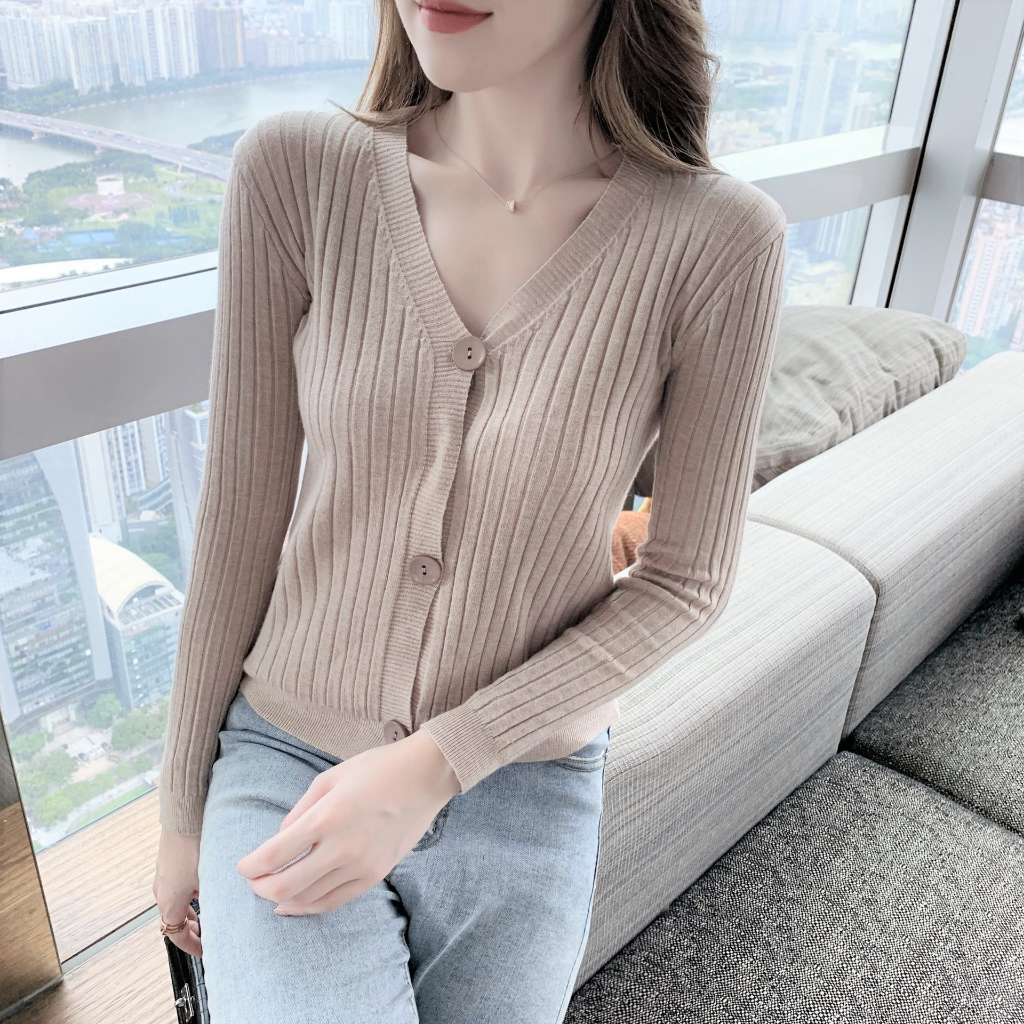 Jual AJW Cardi Rajut Wanita Import Premium Korean Style ZB | Oversize Cardigan Premium Wanita ...