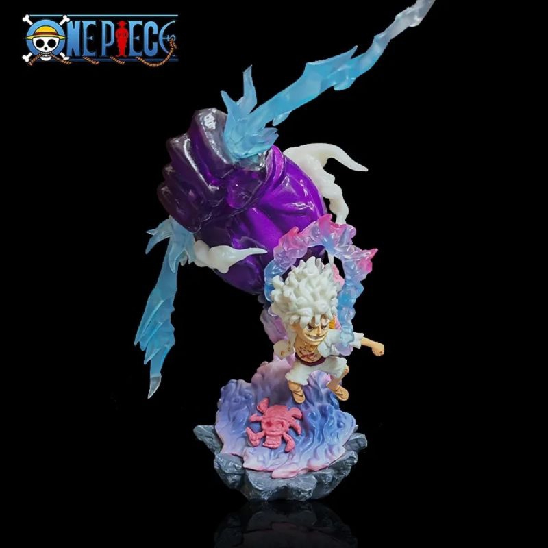 Jual GK One Piece Cute Monkey D Luffy Gear 5 Sun God Nikka Statue ...