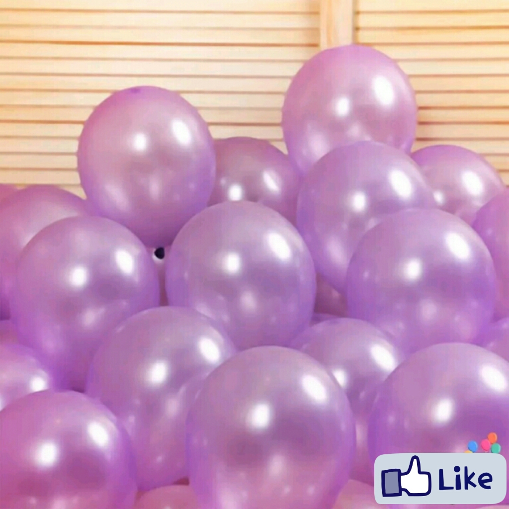 Jual {isi 30 pcs} MIX Balon metalik BIRU TUA BIRU MUDA PUTIH / Balon ...