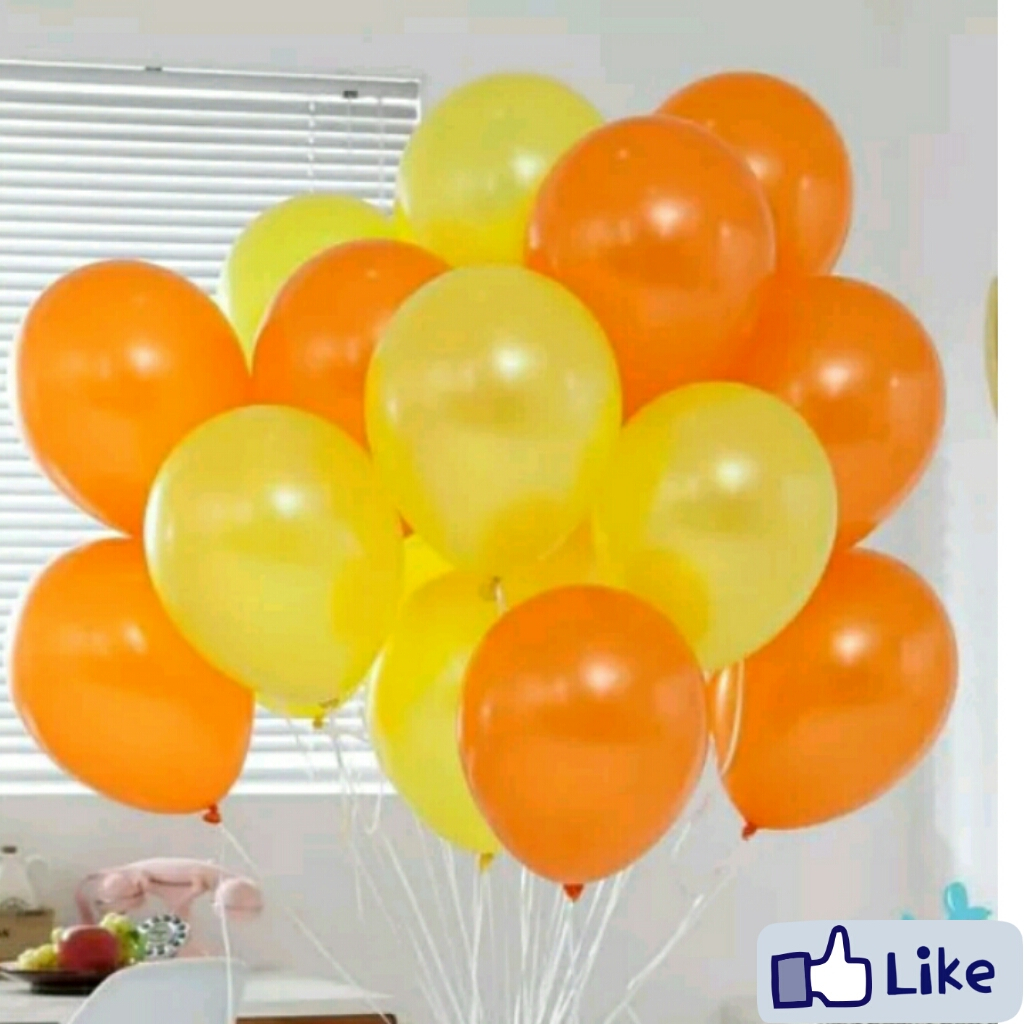 Jual {isi 30 pcs} MIX Balon metalik BIRU TUA BIRU MUDA PUTIH / Balon ...