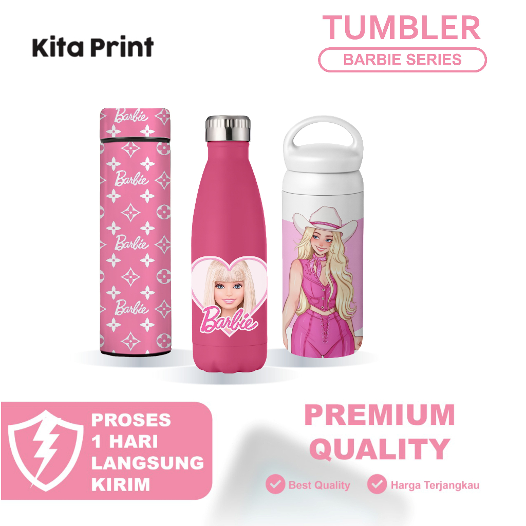 Jual Tumbler Barbie Botol Minum Termos Barbie Custom Barbie Bottle ...