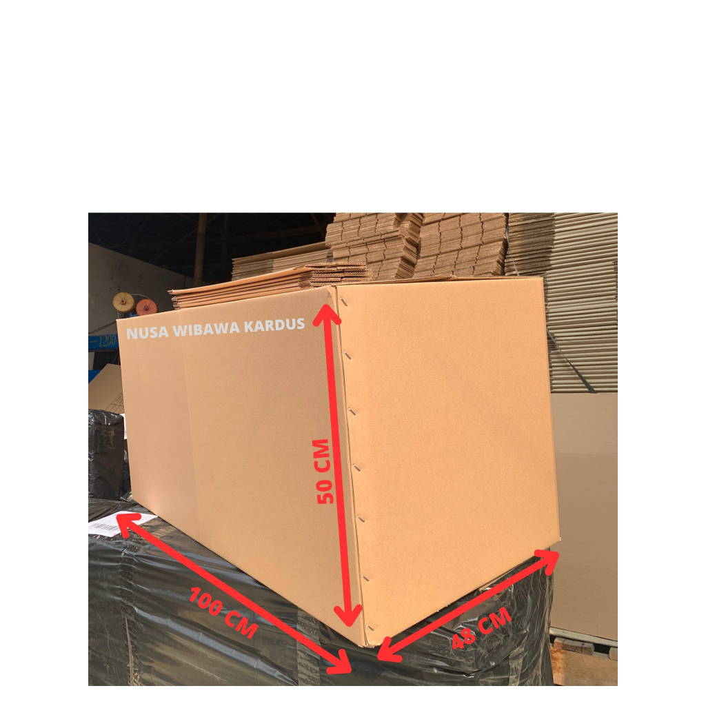 Jual kardus box packing polos 100x48x50 cm | Shopee Indonesia