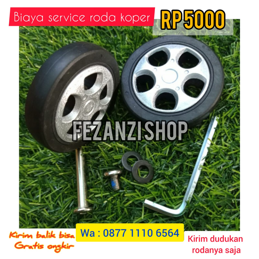 Jual roda koper double ban replacement diameter 5.7cm | Shopee Indonesia