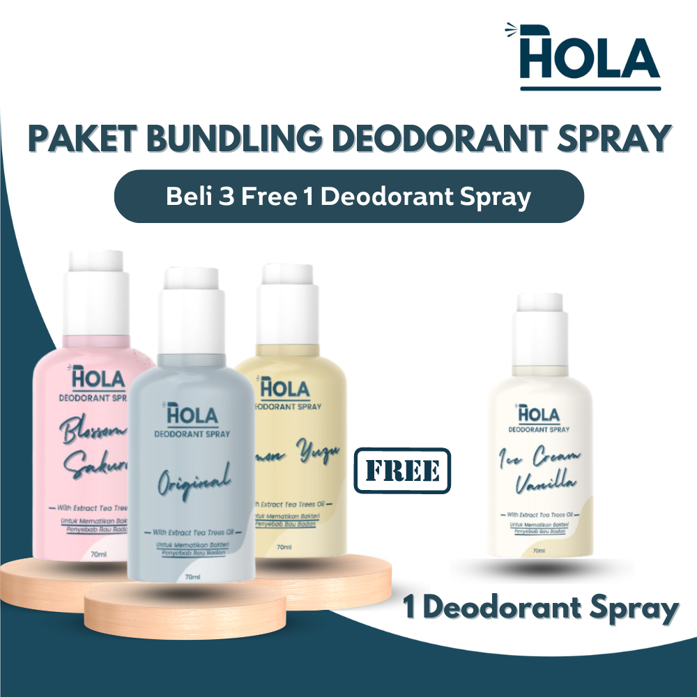 Jual Paket Bundling 3 Botol Deodorant Spray Free 1 Deodorant | Shopee ...