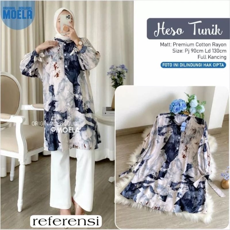 Jual HESSO TUNIK / RIBKA BLOUSE JUMBO OVERSIZE | Shopee Indonesia