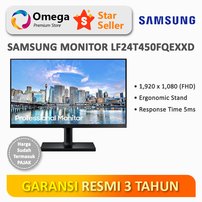 Jual Monitor Samsung F24T450 / LF24T450FQEXXD 24" FHD IPS 75Hz ...