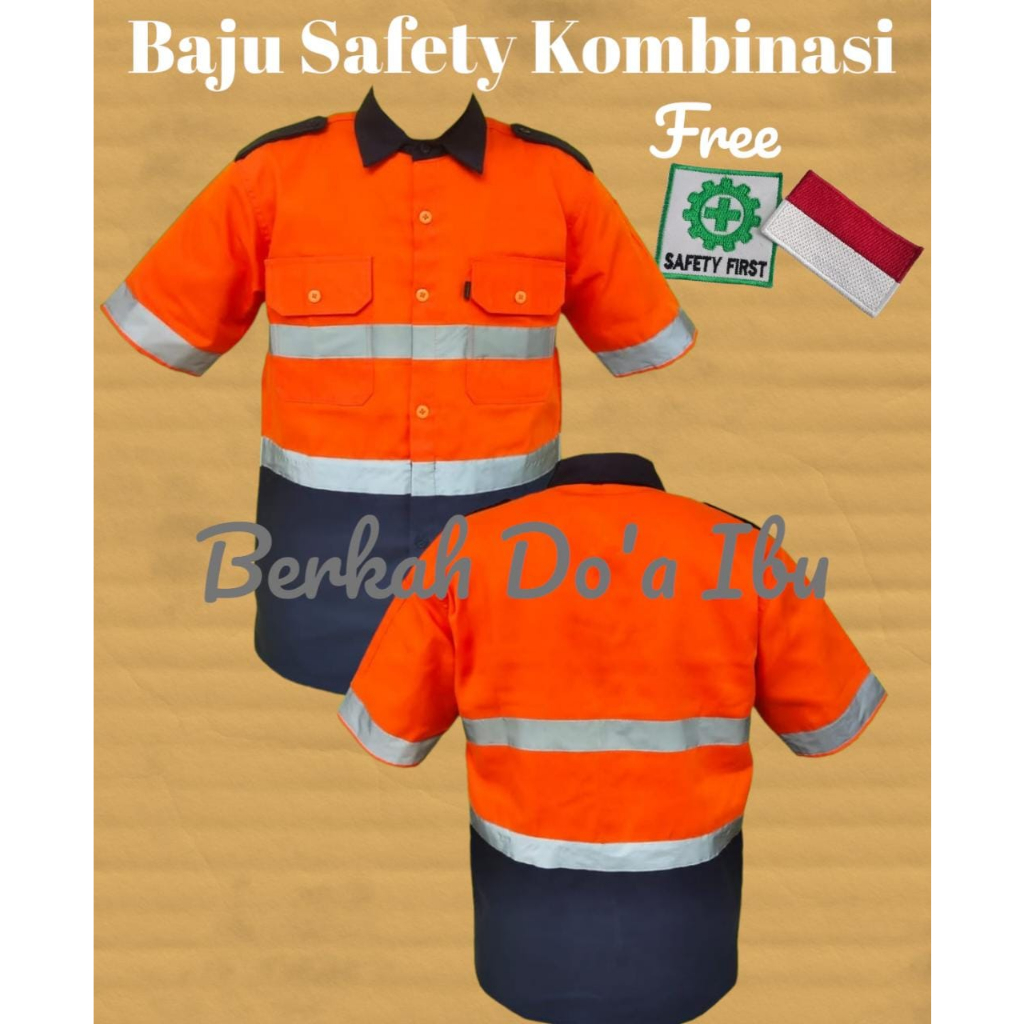 Jual Kemeja Wearpack Atasan Lengan Pendek/ Baju safety APD K3 Original ...