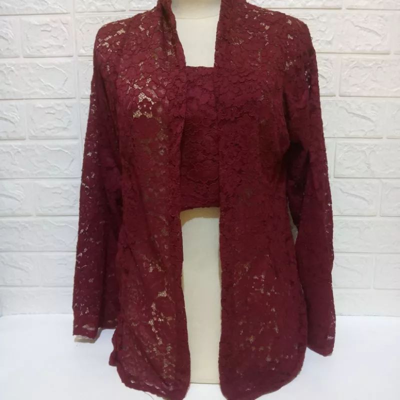 Jual Azmi- KEBAYA BRUKAT KUTU BARU/KEBAYA BALI BROKAT SOFIA BED/ BAJU ...