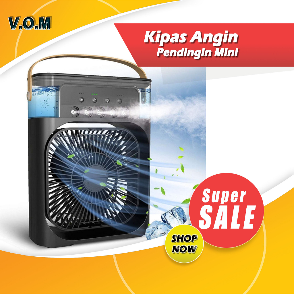 Jual Air Cooler Fan LED Diffuser - Kipas Angin Pendingin Mini USB 0935 ...