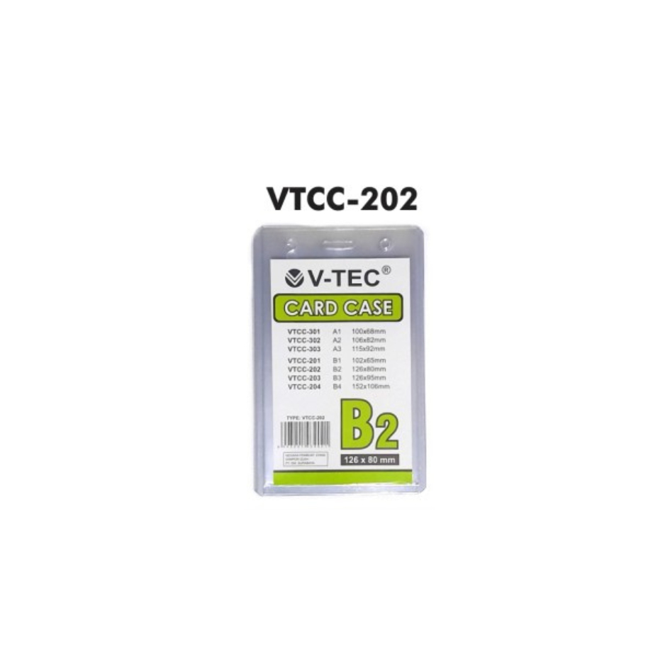 Jual V-TEC Plastik Mika Id Card / Name Tag VTEC / Glue Card VTEC Per Pack Isi 20 | Shopee Indonesia
