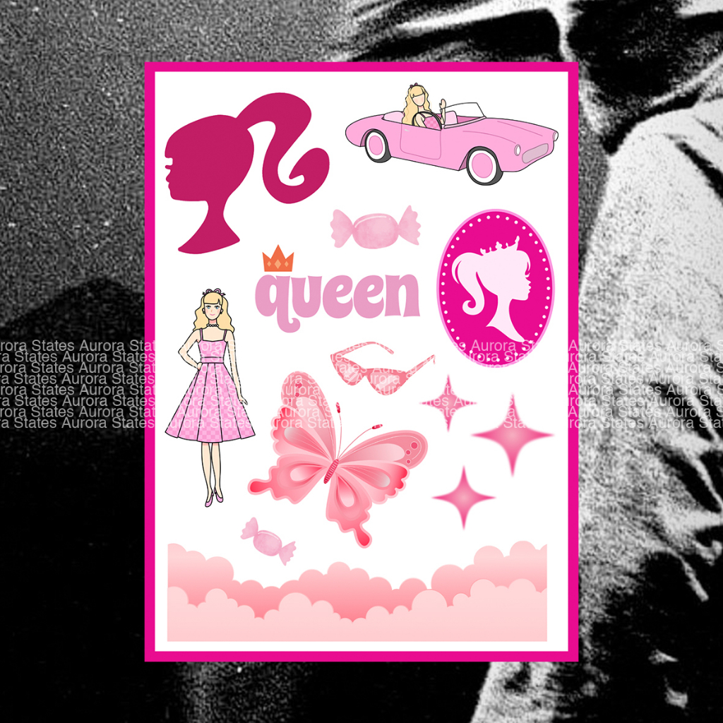 Jual BARBIE STICKER PACKS | STICKER BARBIE WATERPROOF | CUSTOM STICKER ...