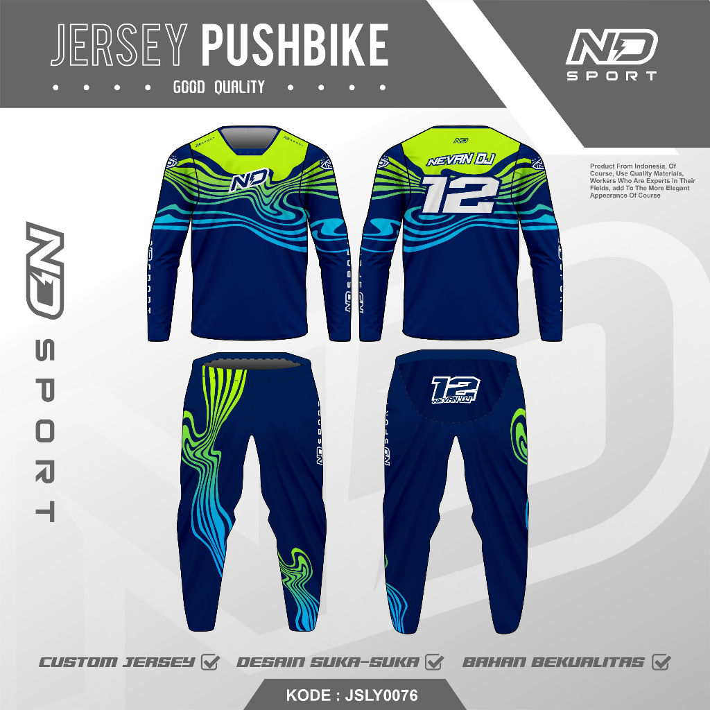 Jual JERSEY SET PUSH BIKE CUSTOM / PAKAIAN OLAHRAGA ANAK / Jersey ...