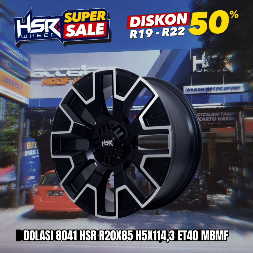 Jual PROMO SALE VELG HSR RING20 TYPE DOLASI PCD5X114,3 BUAT MOBIL MAZDA ...